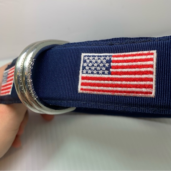 States&Sea | Accessories | Statessea Usa Flag American Flag D Ring Belt ...